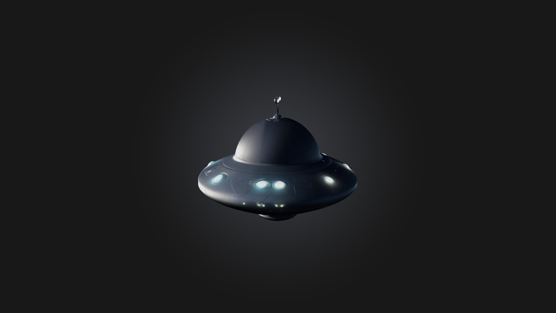 Cartoon UFO 3D Model - TurboSquid 2291030
