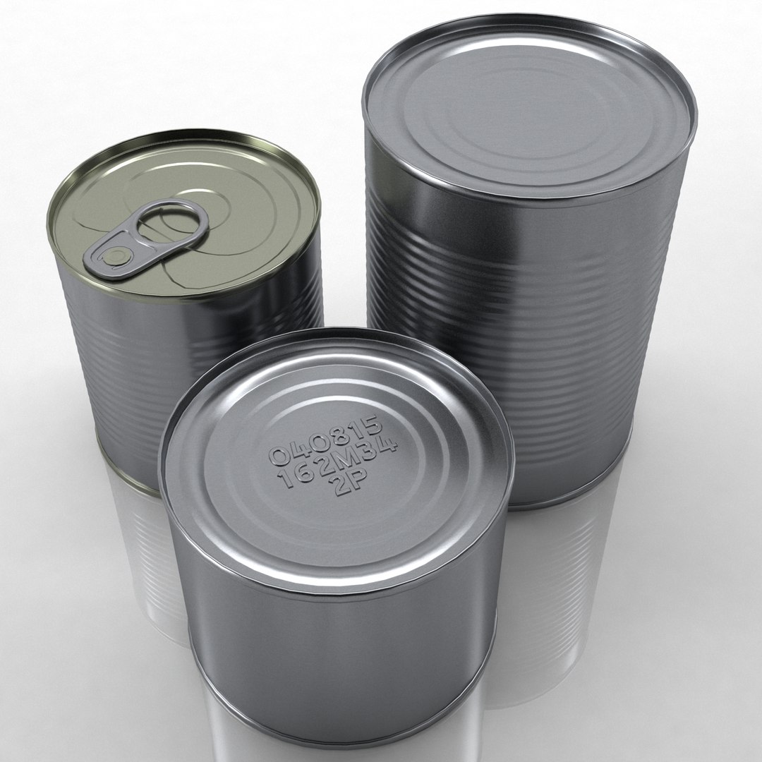 3D Tin Cans Model - TurboSquid 1193588