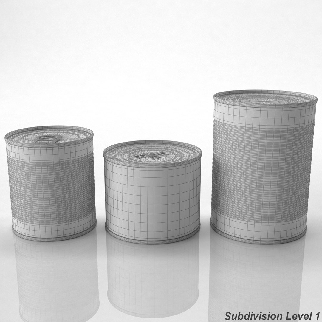 3D Tin Cans Model - TurboSquid 1193588