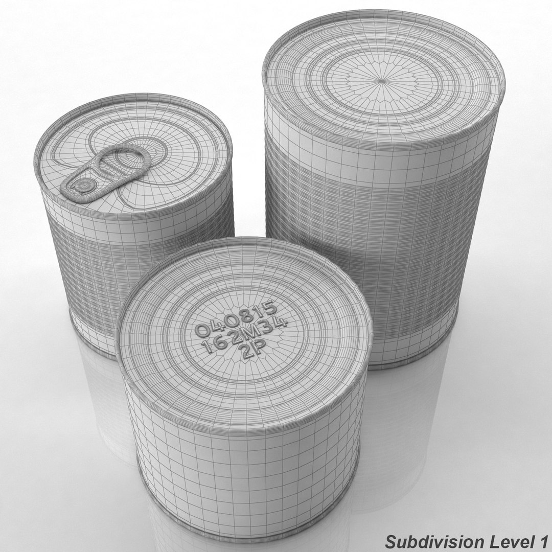 3D Tin Cans Model - TurboSquid 1193588