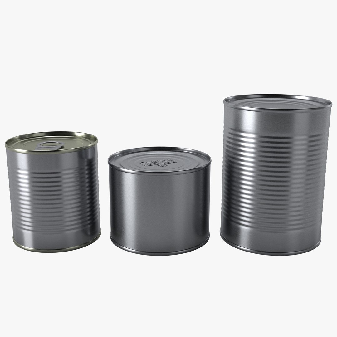 3D Tin Cans Model - TurboSquid 1193588