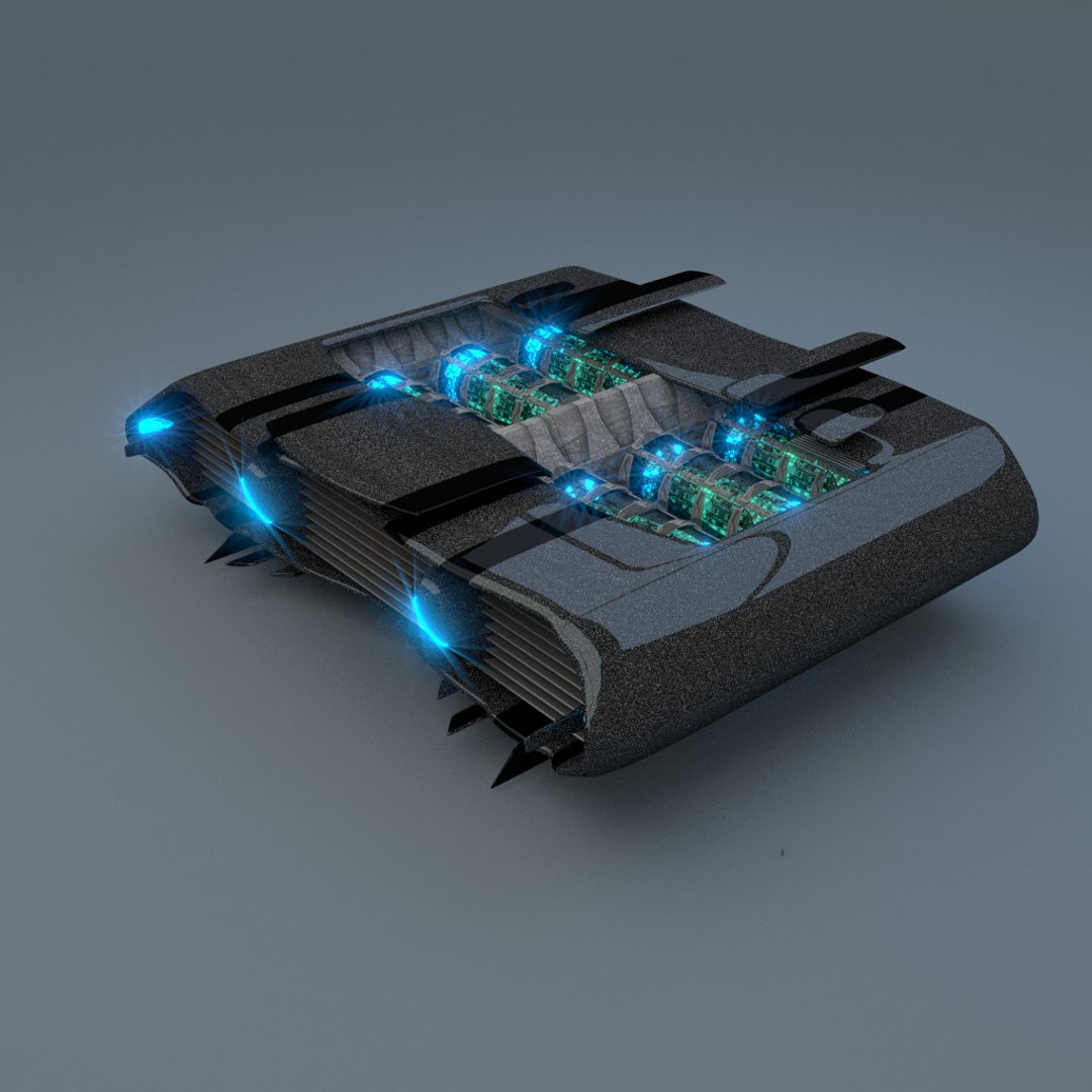 3d Stardrive Spaceship Engine