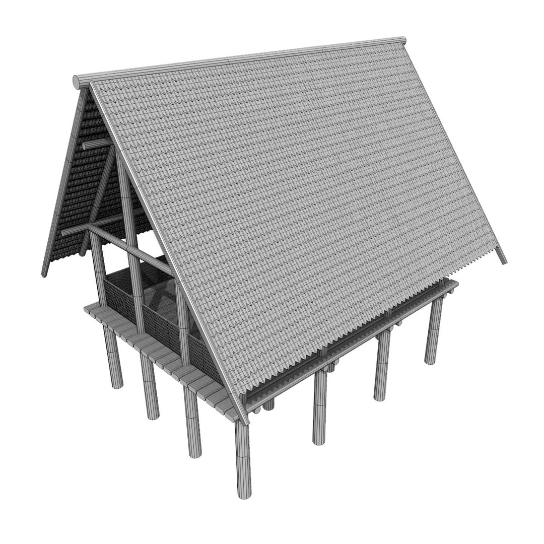 Stilt House 3d Model