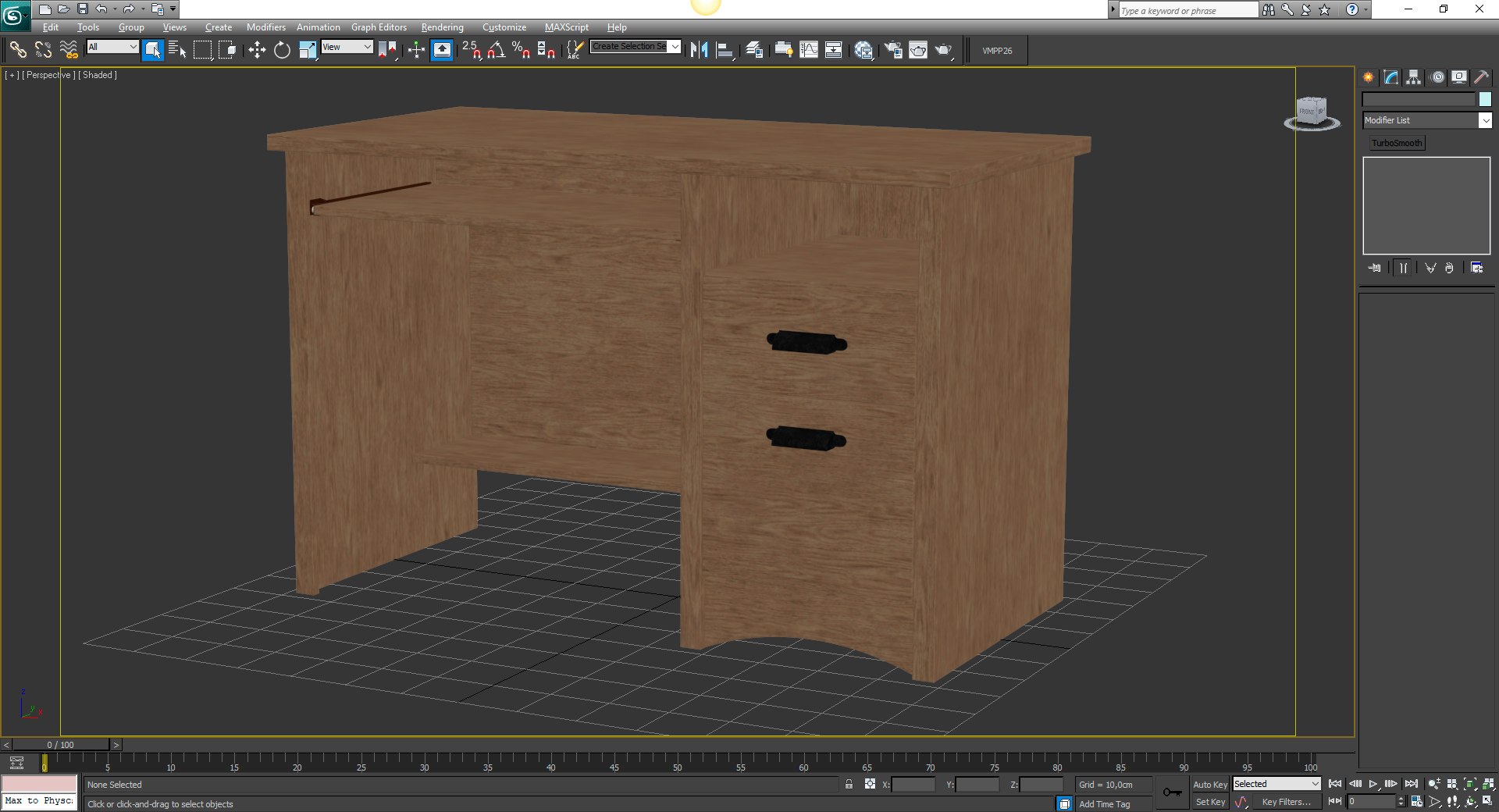 3D Computer Desk 3 Rustic Model - TurboSquid 1277431