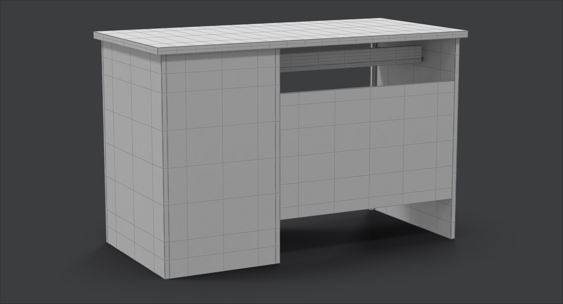 3D Computer Desk 3 Rustic Model - TurboSquid 1277431
