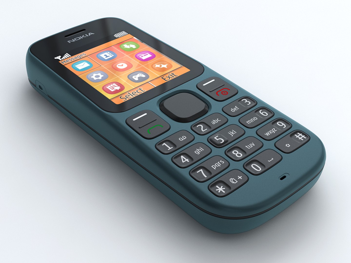 Nokia 100 Mobile Phone 3d Model