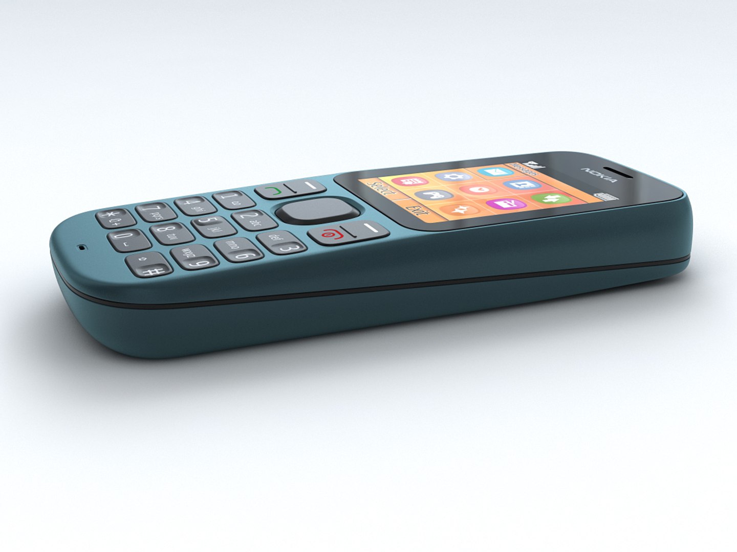 Nokia 100 Mobile Phone 3d Model