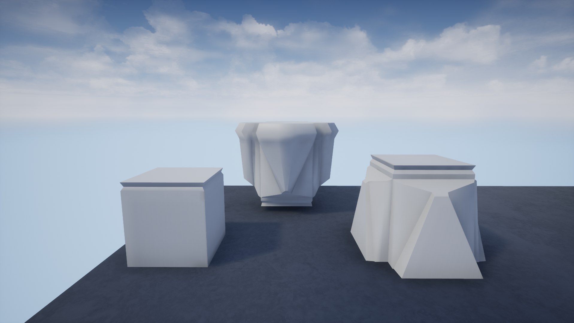 Low-poly dwarven column 3D - TurboSquid 1376615