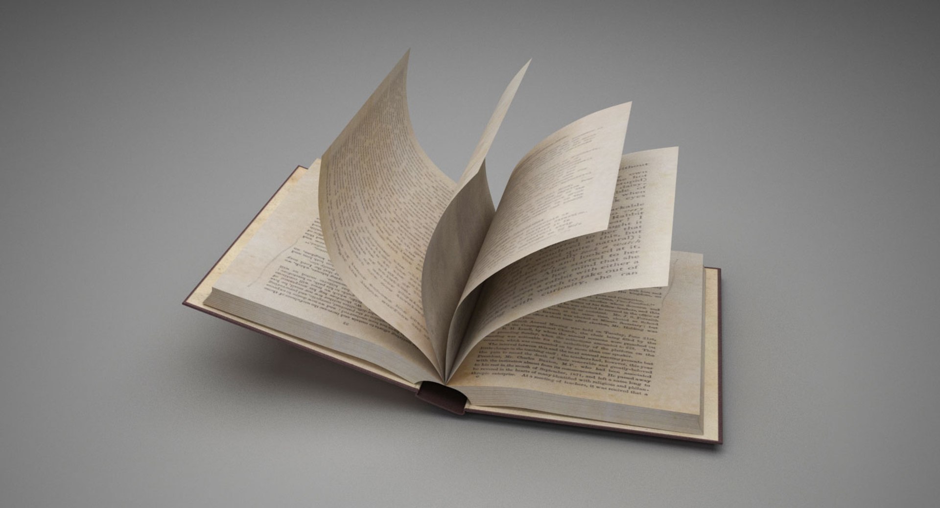 Book Rigged 3D Model - TurboSquid 1174016