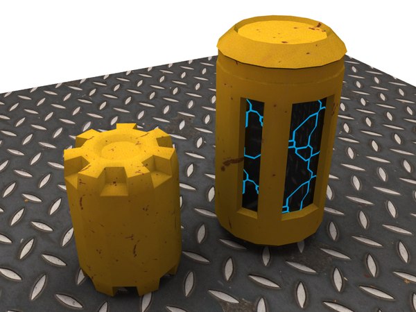 small containers sci-fi space 3d model