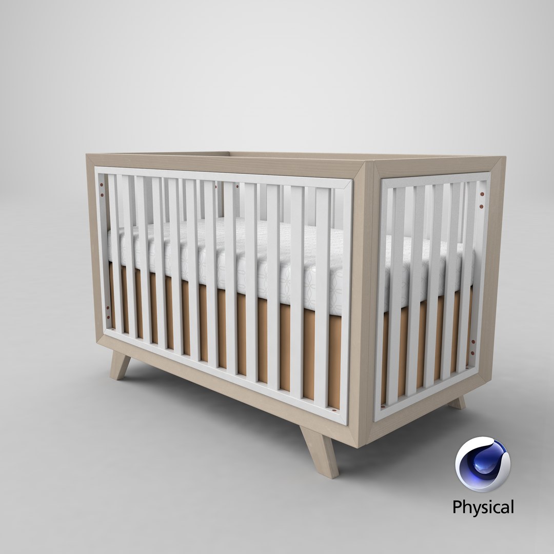 3D Baby Cribs V1 Model - TurboSquid 1994652