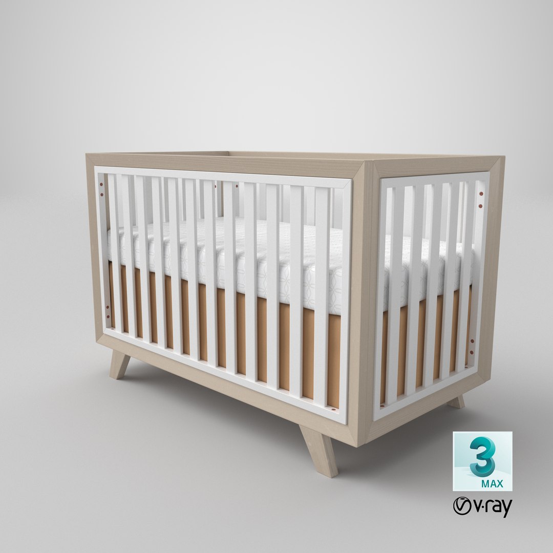 3D Baby Cribs V1 Model - TurboSquid 1994652