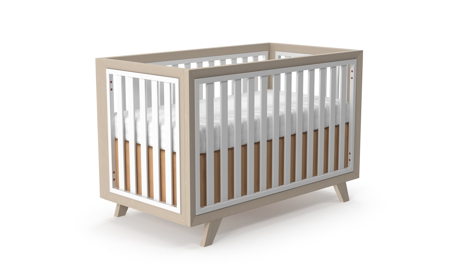 3D Baby Cribs V1 Model - TurboSquid 1994652