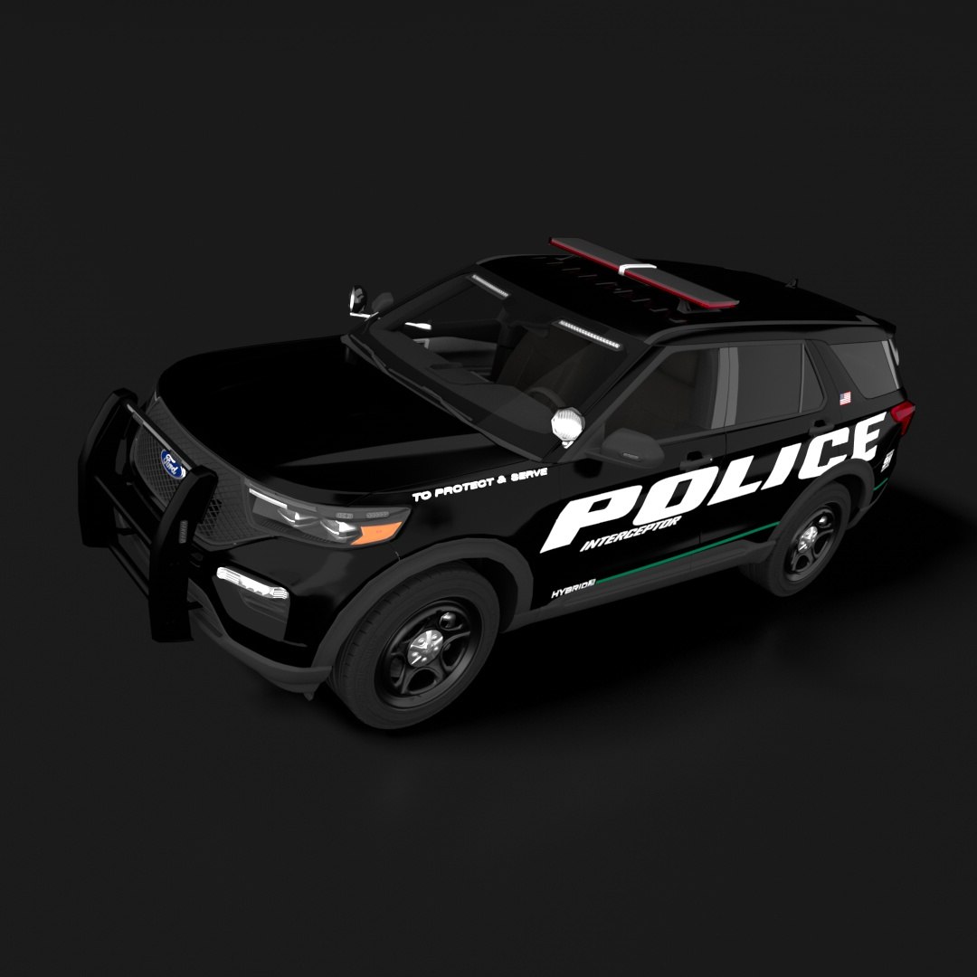 Ford Explorer Police Interceptor 3D Model - TurboSquid 2330791