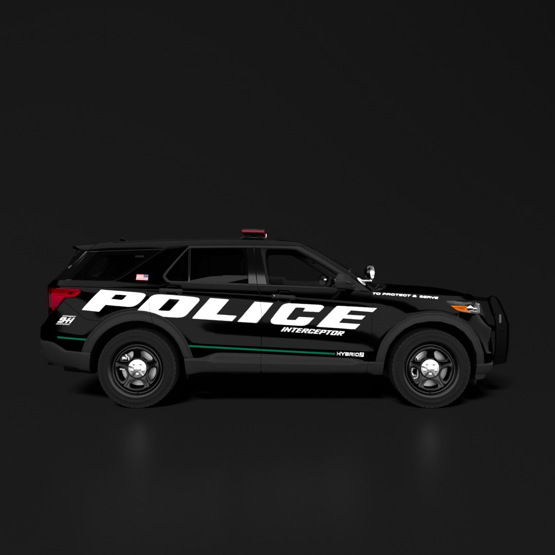 Ford Explorer Police Interceptor 3D Model - TurboSquid 2330791
