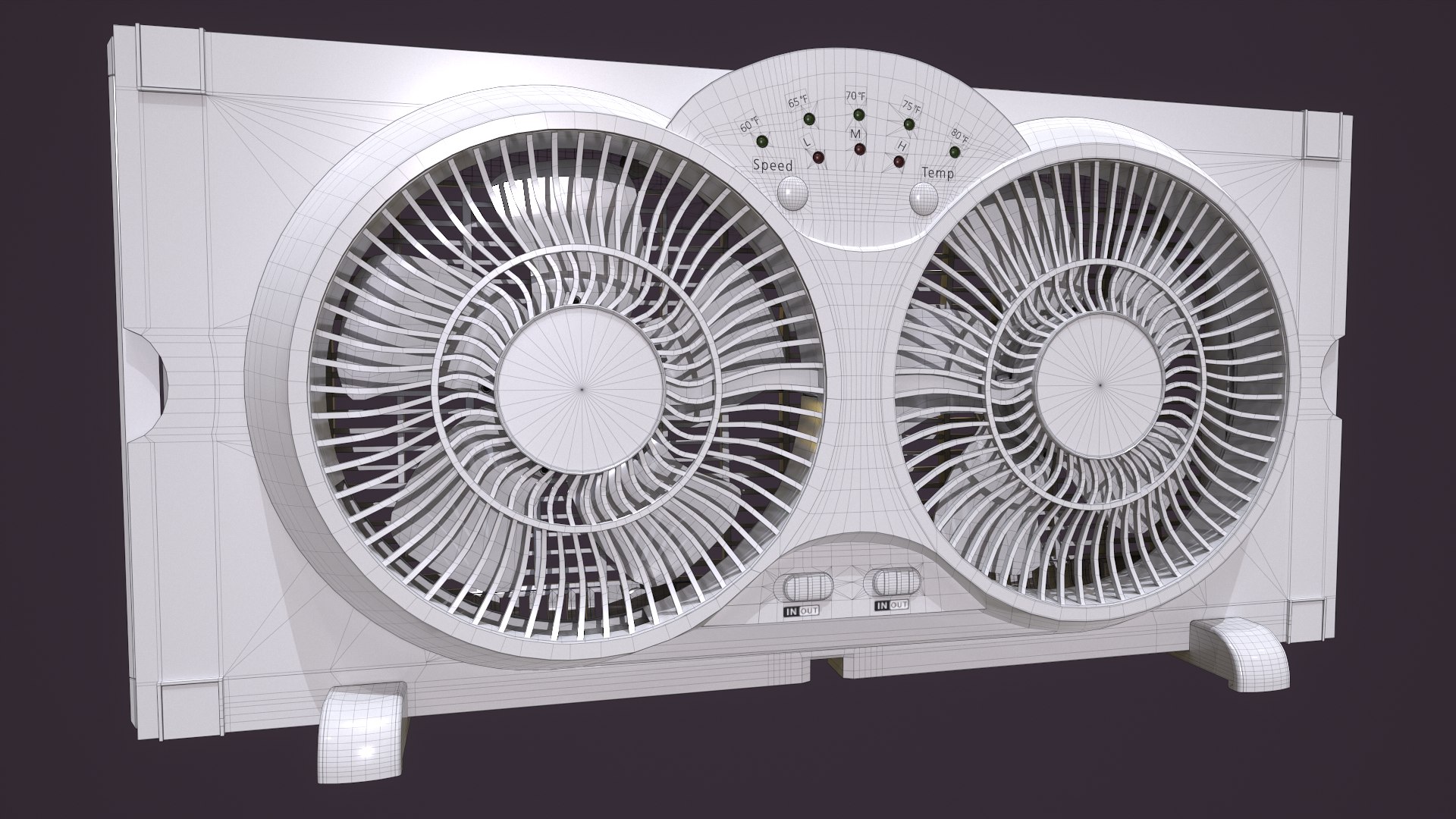 Window Fan 3D Model - TurboSquid 1881363