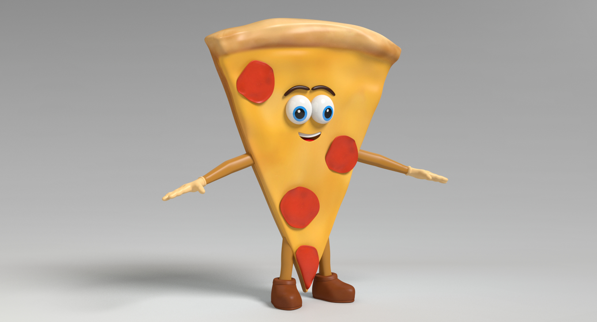 pizza character 3ds