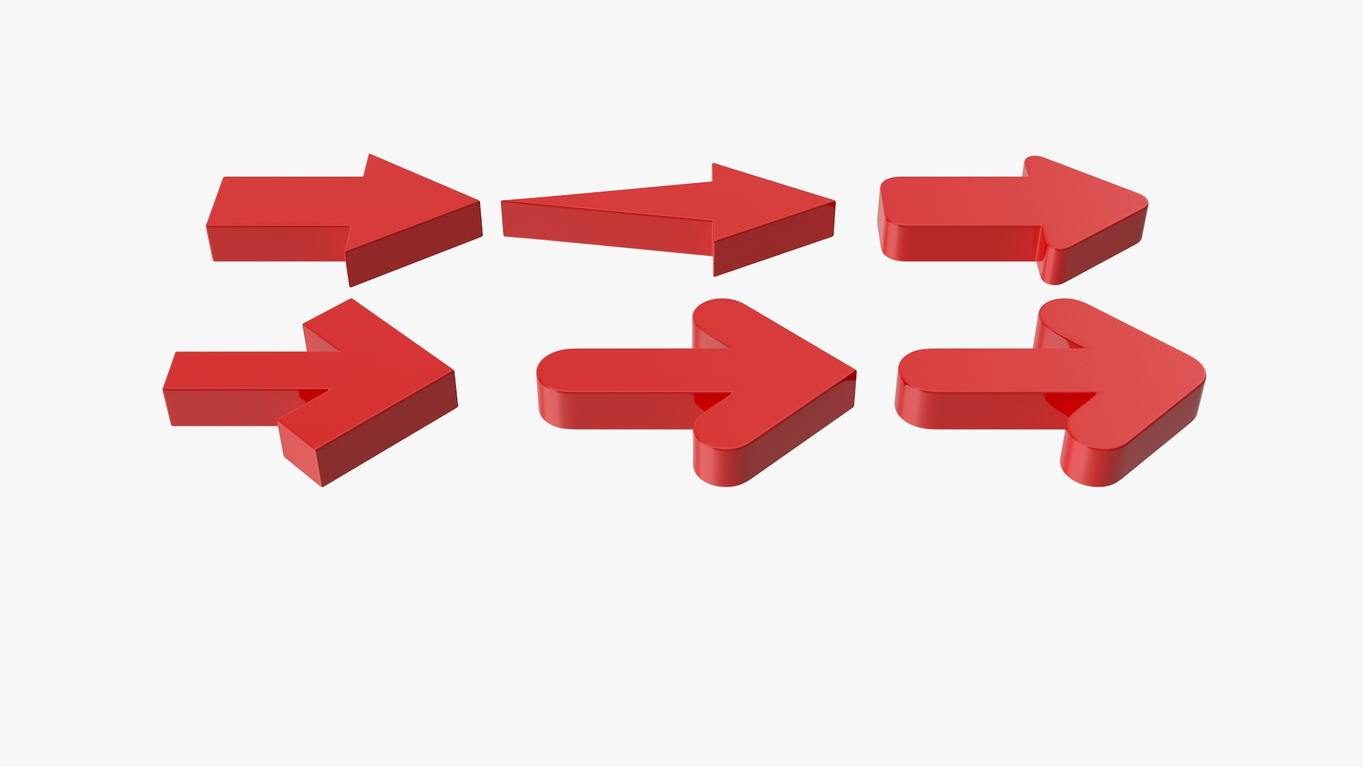 Arrow Set 1 3D Model - TurboSquid 1484789