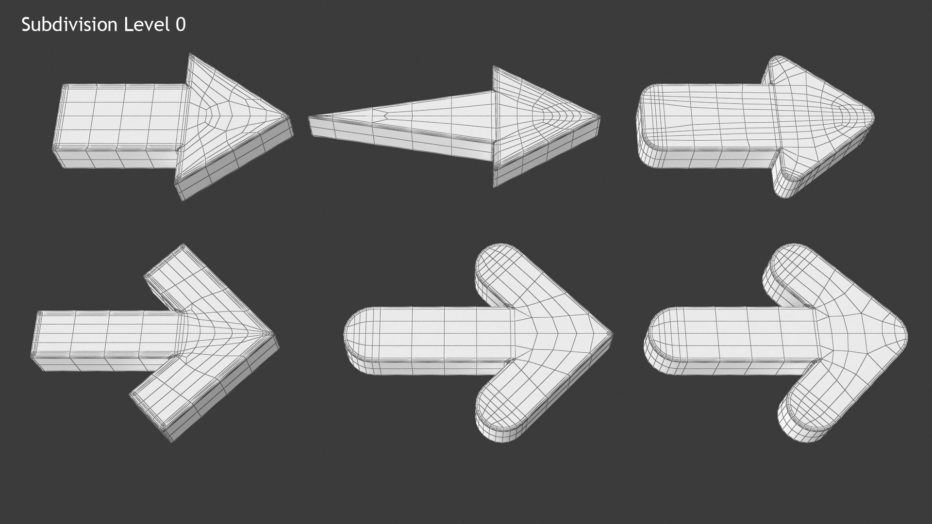 Arrow Set 1 3D Model - TurboSquid 1484789