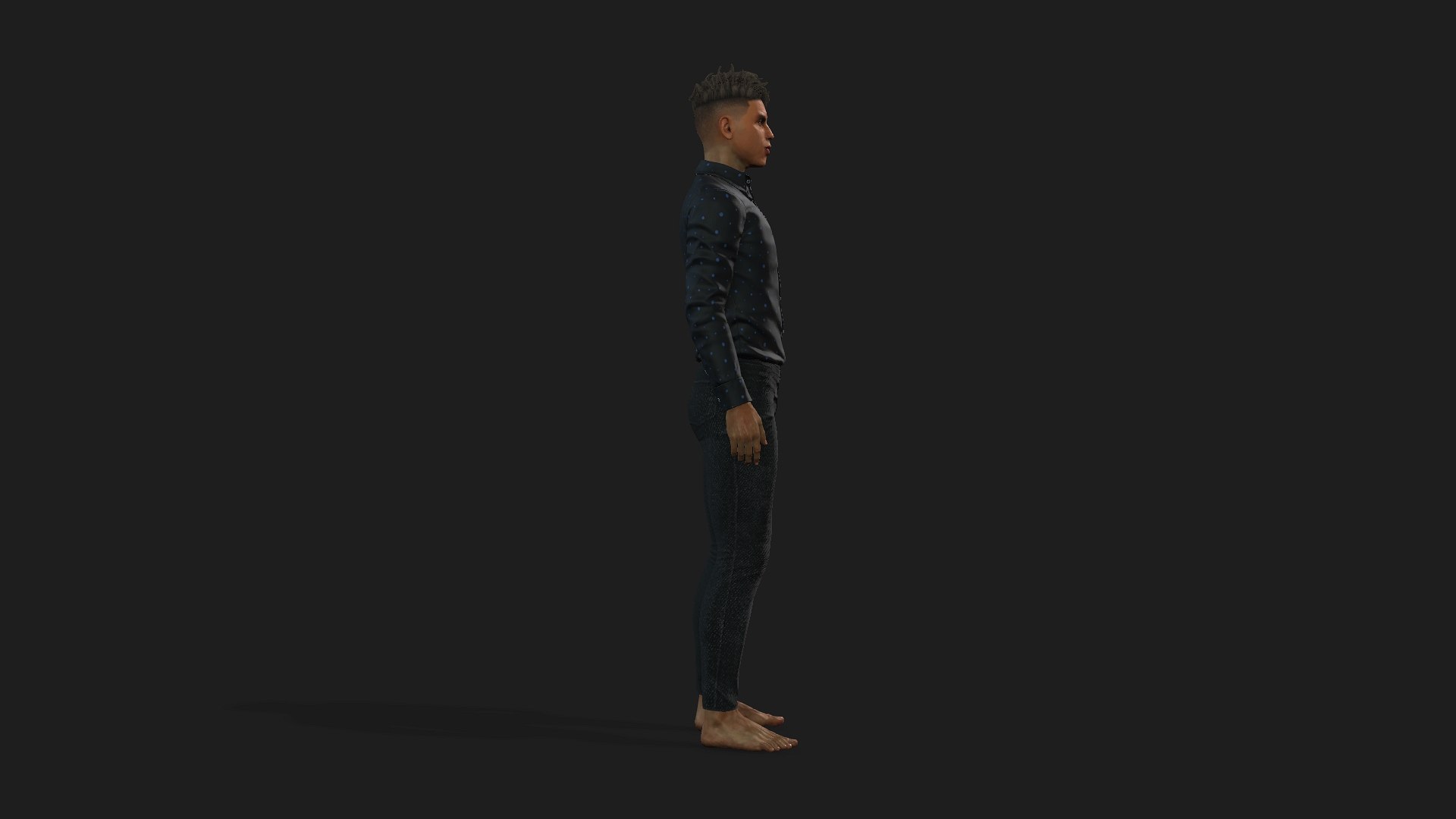 3D 3d Black Man Model For Game And Animations Model - TurboSquid 2348351