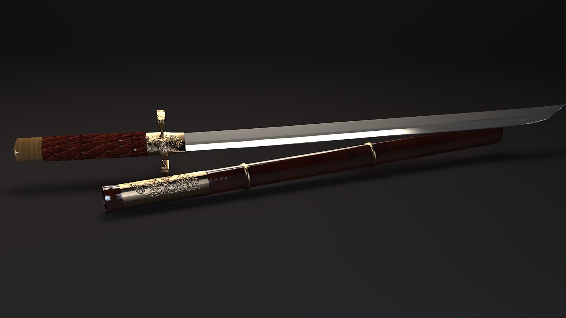Katana 3D Model - TurboSquid 1731548
