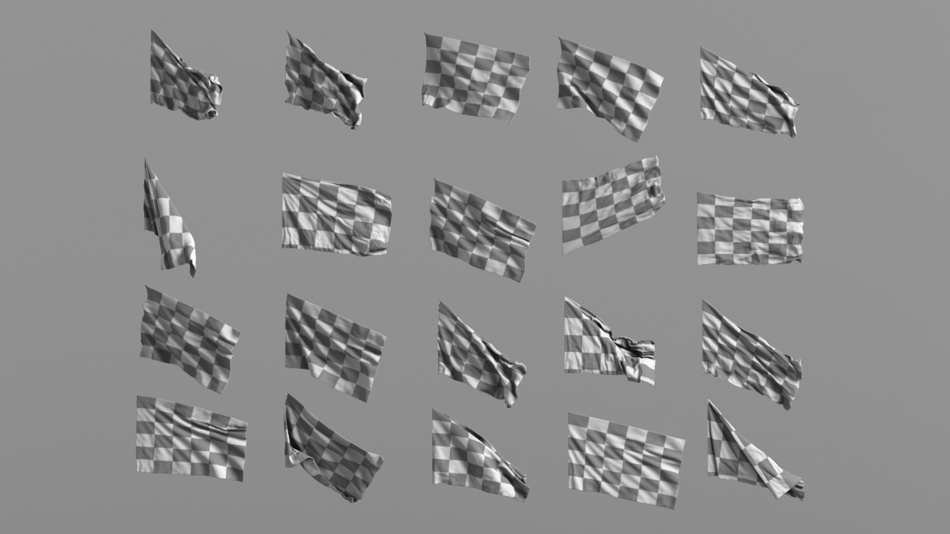 20 Flags 3D - TurboSquid 1483496