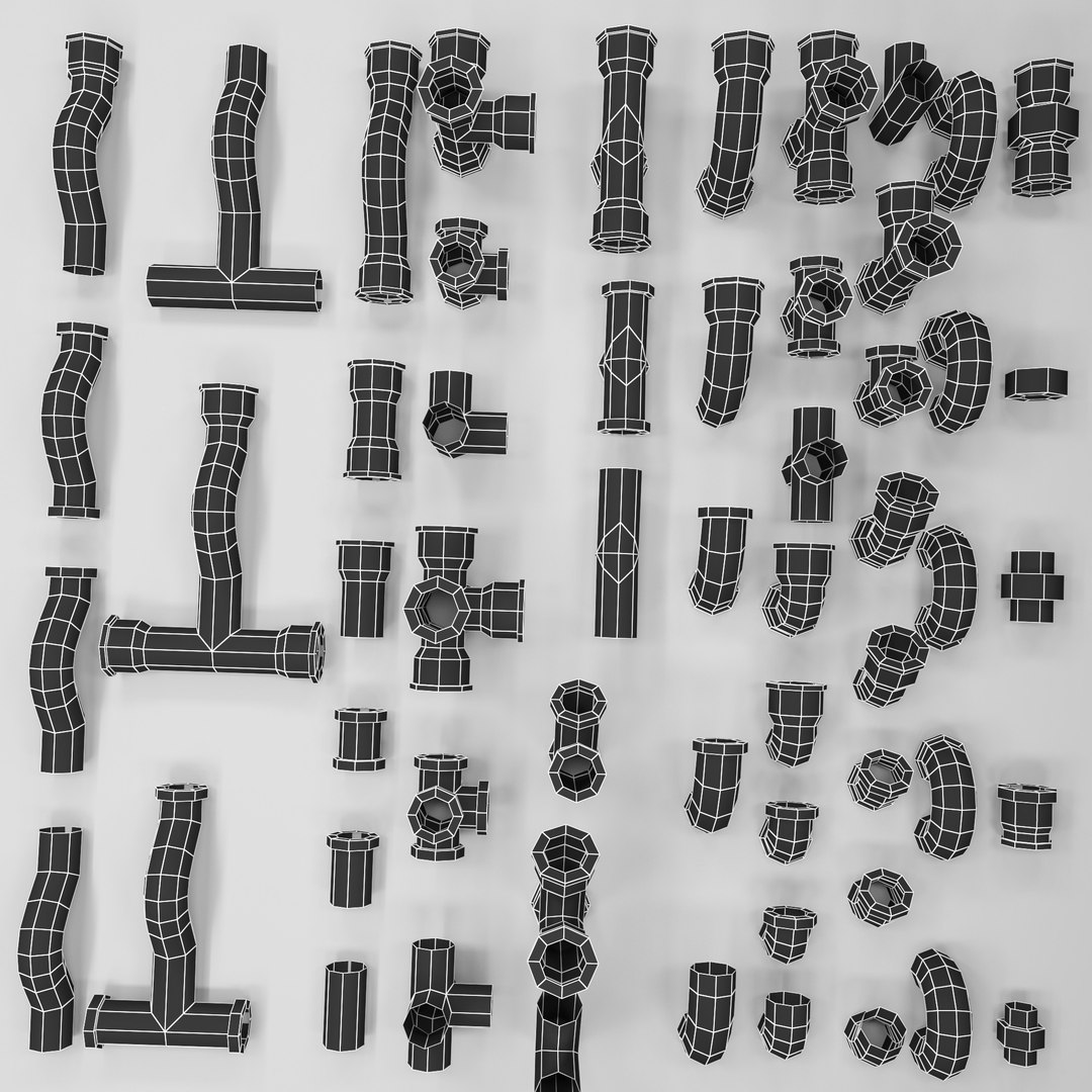 3D Model Pipe Connections - TurboSquid 2066941
