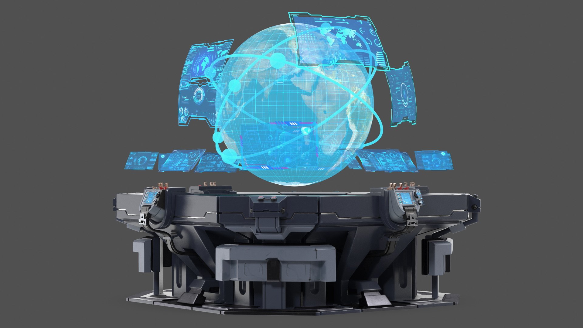 Quantum Holo Desk 3D Model - TurboSquid 2292214