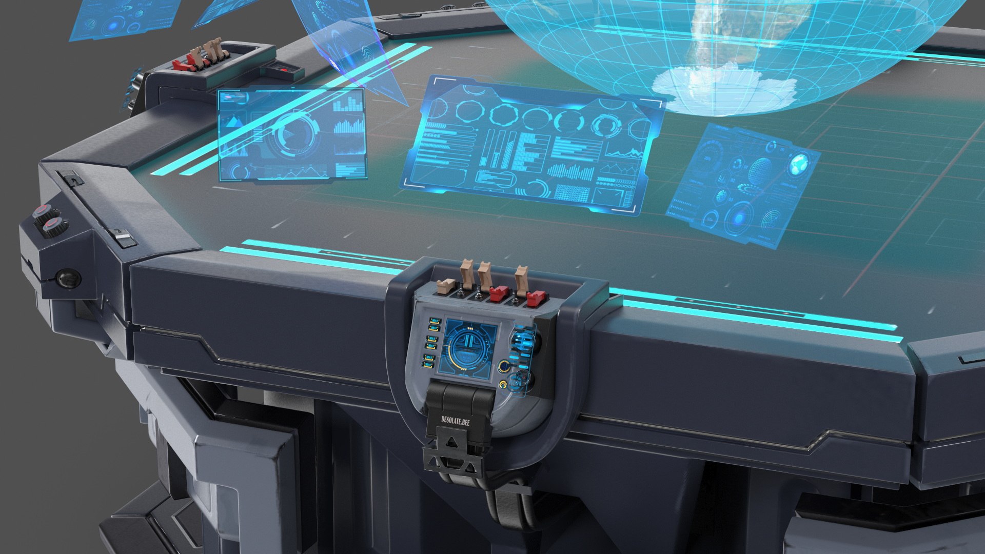 Quantum Holo Desk 3D Model - TurboSquid 2292214
