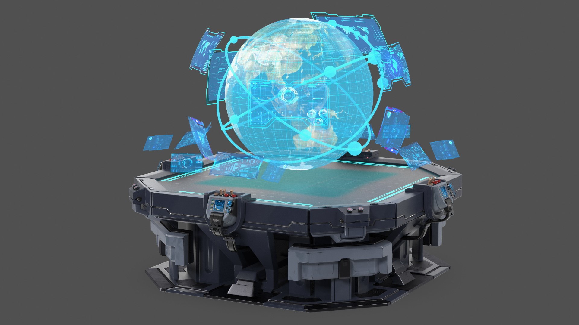 Quantum Holo Desk 3D Model - TurboSquid 2292214