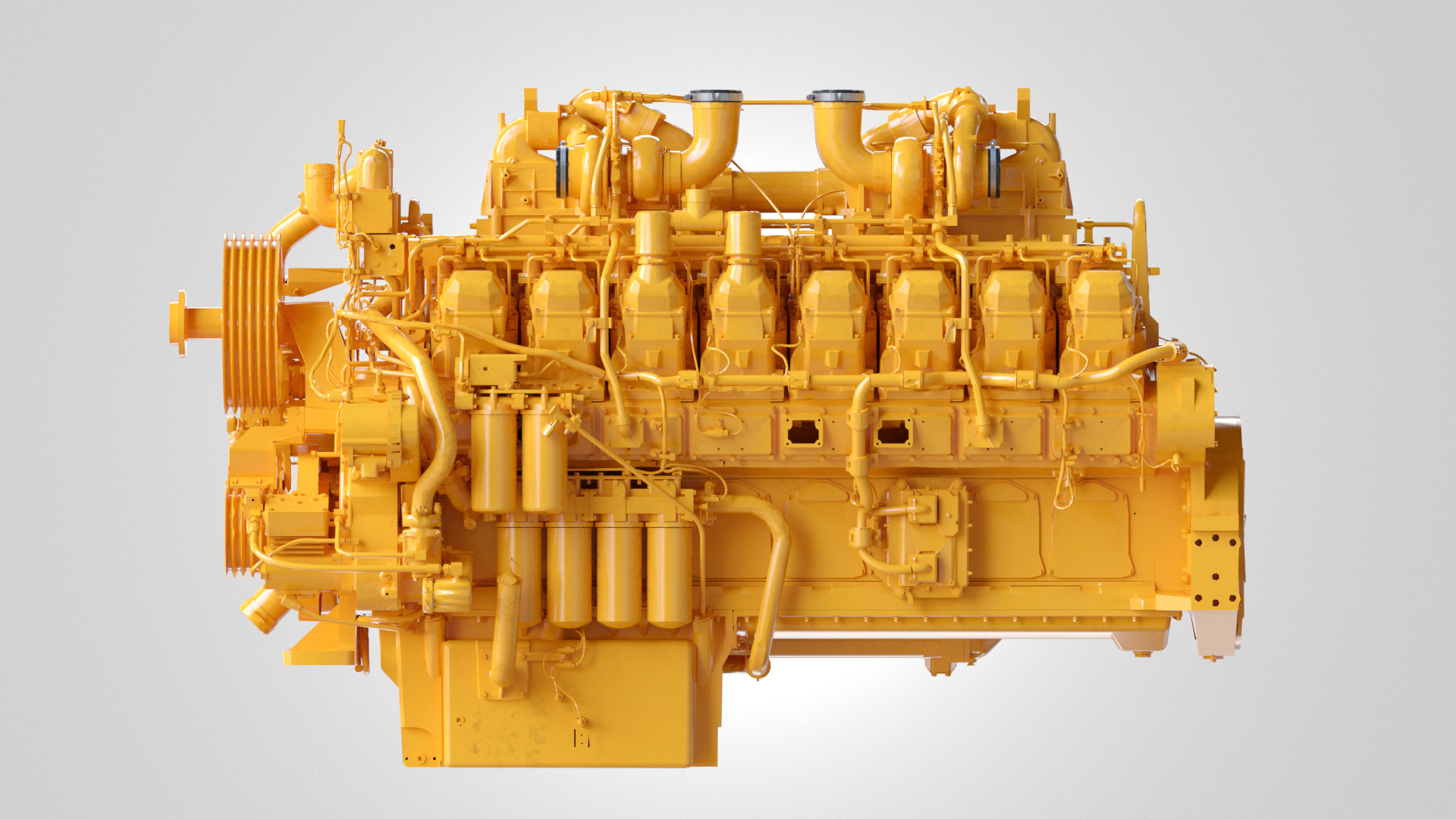 3516B Industrial Diesel Engine 3D Model - TurboSquid 2195673