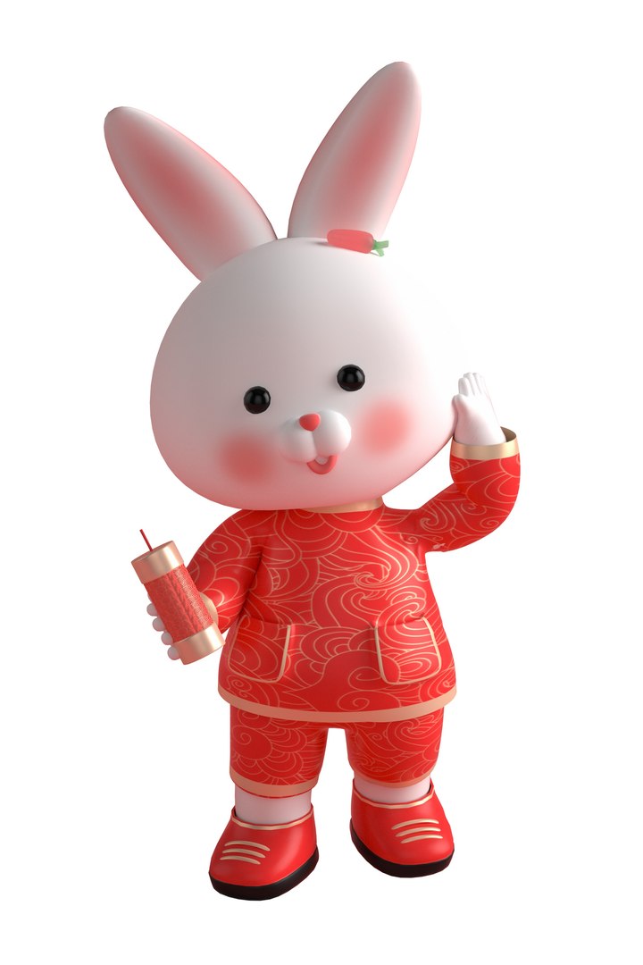Cartoon rabbit Little rabbit 3D model - TurboSquid 2098810