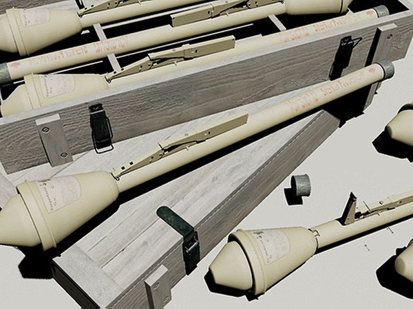 3d model of wwii german panzerfaust 60