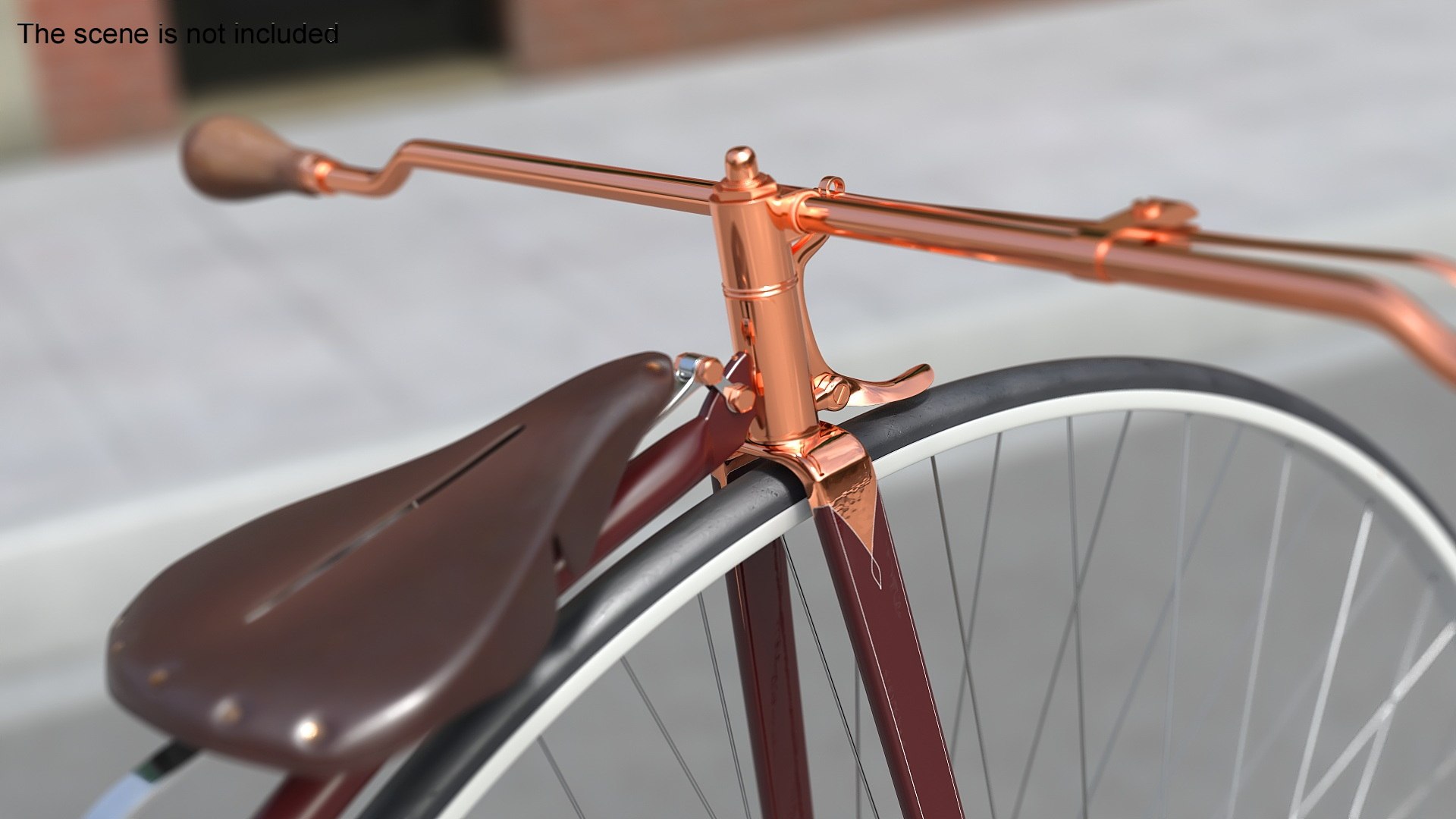 3D Model High Wheel Bicycle Rigged - TurboSquid 2326265