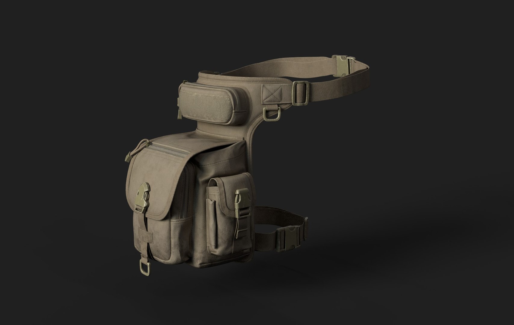 3D Realistic Waist Bag Model - TurboSquid 1622150