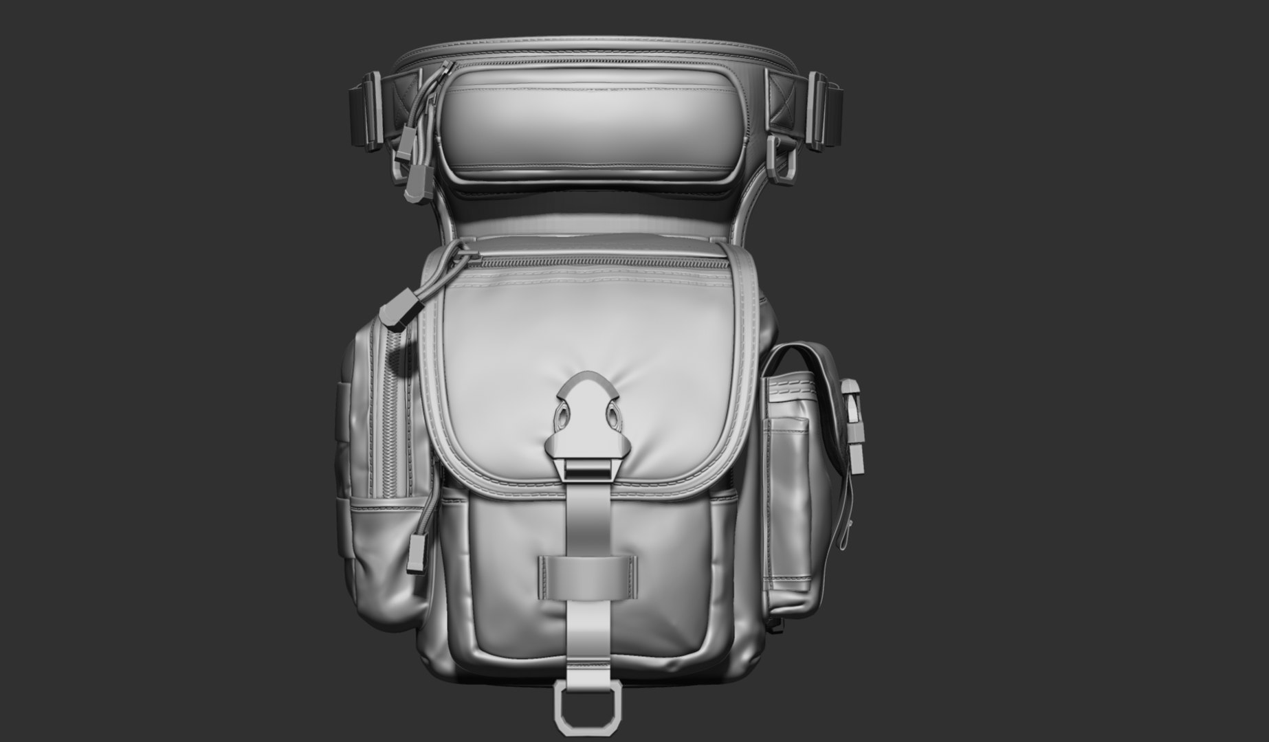 3D Realistic Waist Bag Model - TurboSquid 1622150