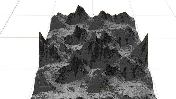 modelo 3d Campo de montaña de lava de 16k Mapa de altura perfecta y ...