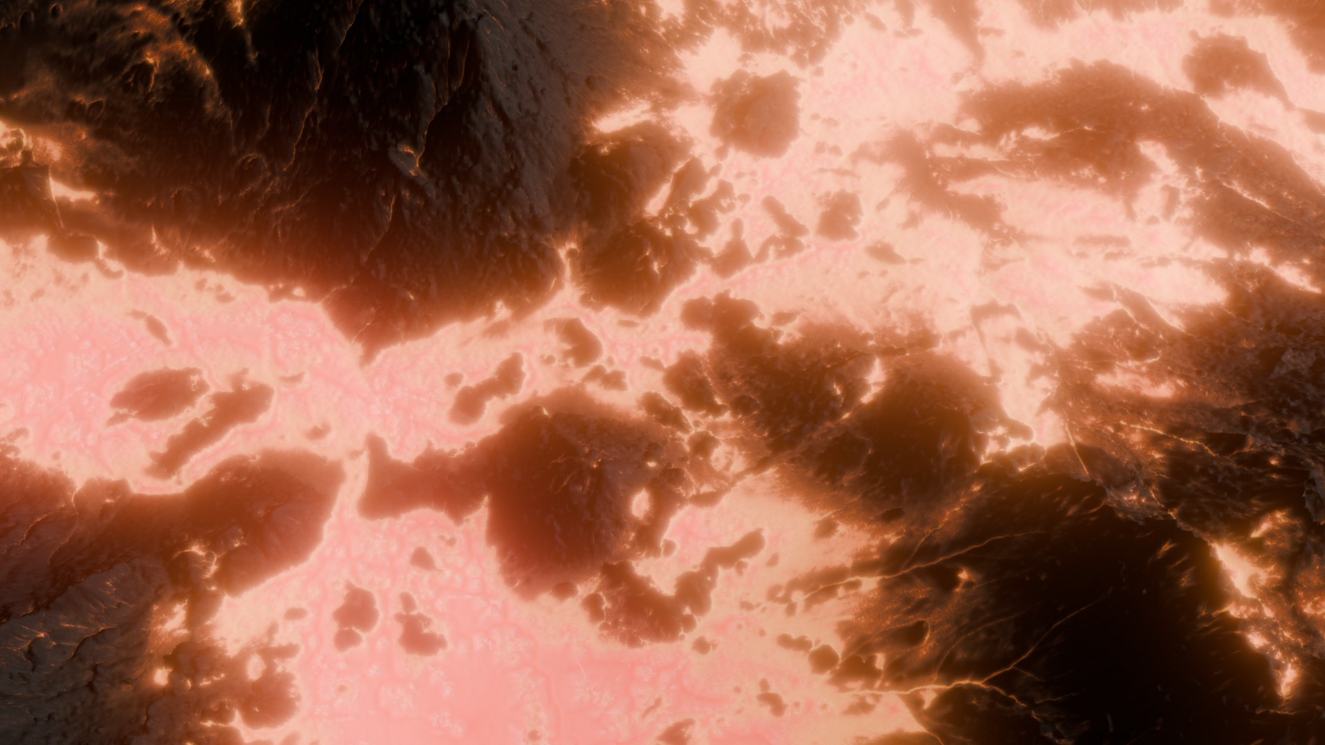 16k Lava Mountain Field Seamless Height Map And 3D Terrain 3D Model ...