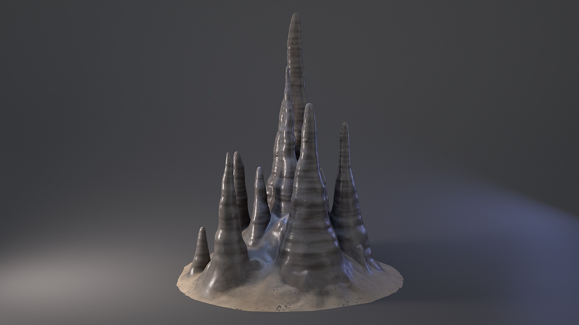 3D Cave Stalagmites 06 PBR Model - TurboSquid 2020124