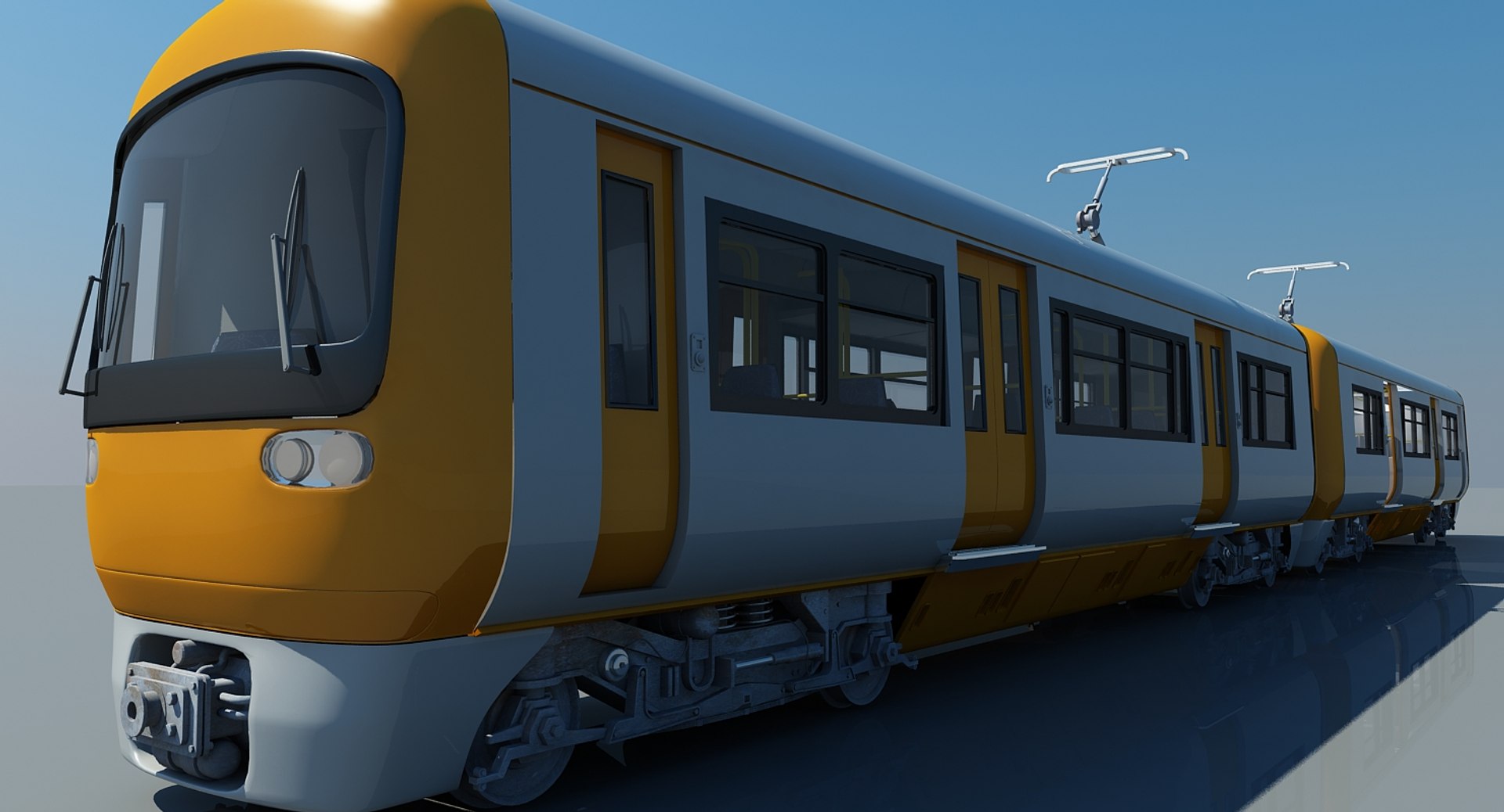 3d Passenger Train Model