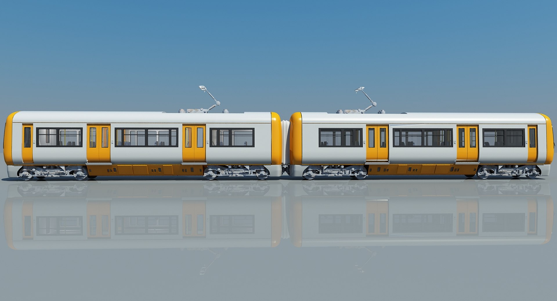 3d Passenger Train Model