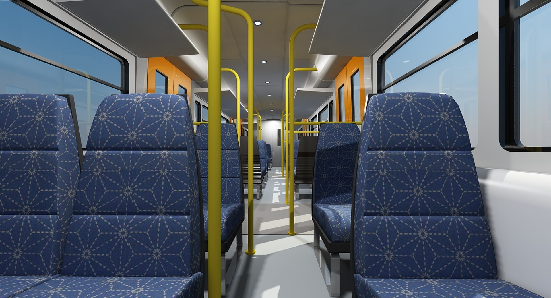 3d Passenger Train Model