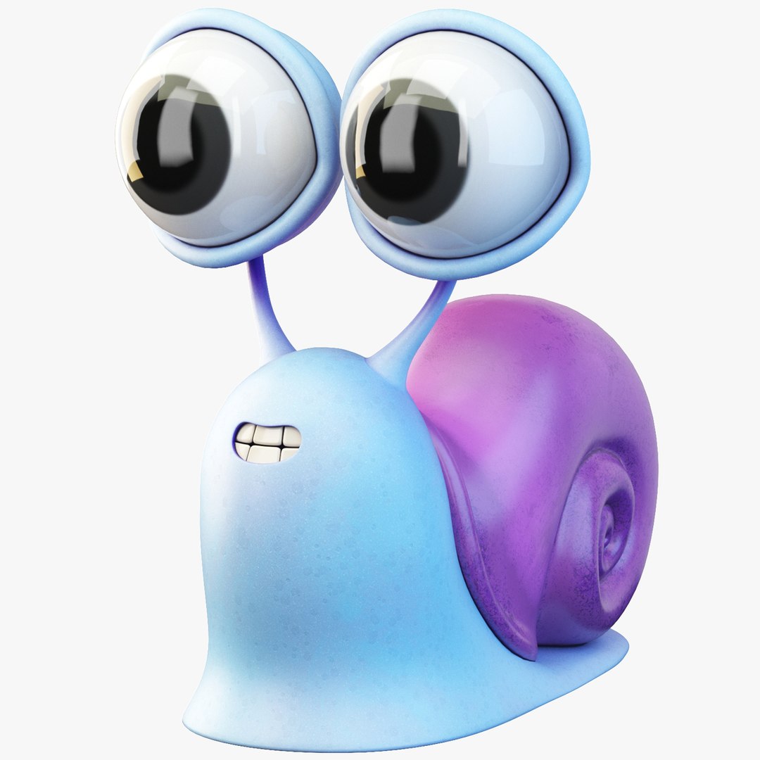 Cartoon Snail Character 3D - TurboSquid 2070228