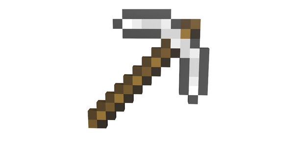 modelo 3d Pico de hierro de Minecraft - TurboSquid 2292900