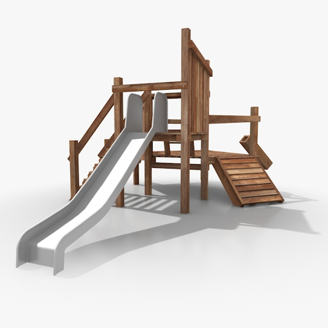 3d playground climbing slide model