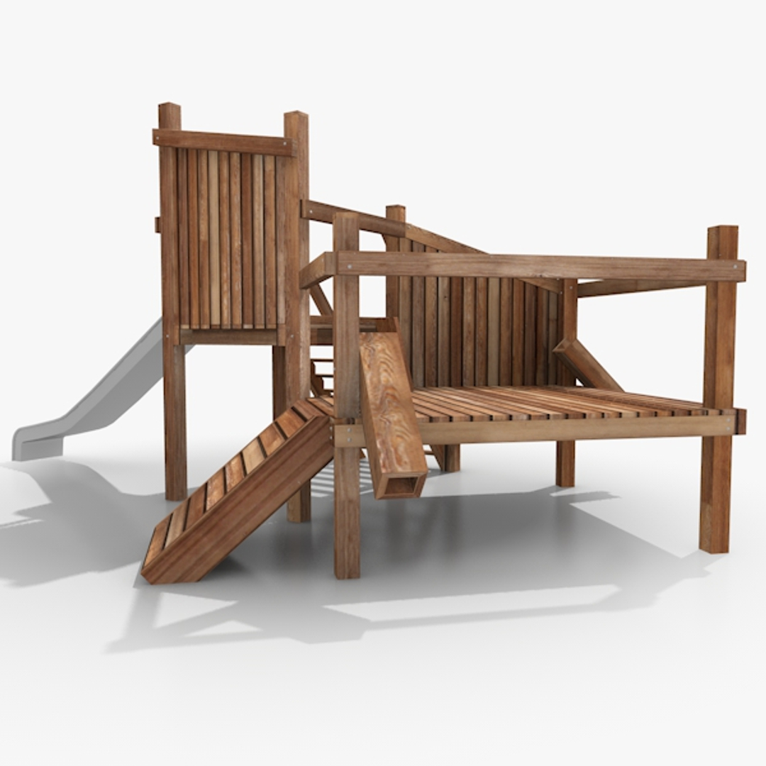 3d playground climbing slide model