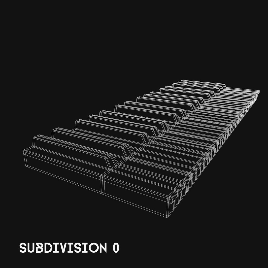 3d Piano Keys
