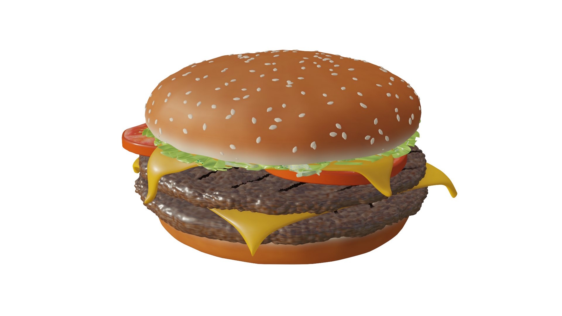 Cheese Burger 3D - TurboSquid 1858916