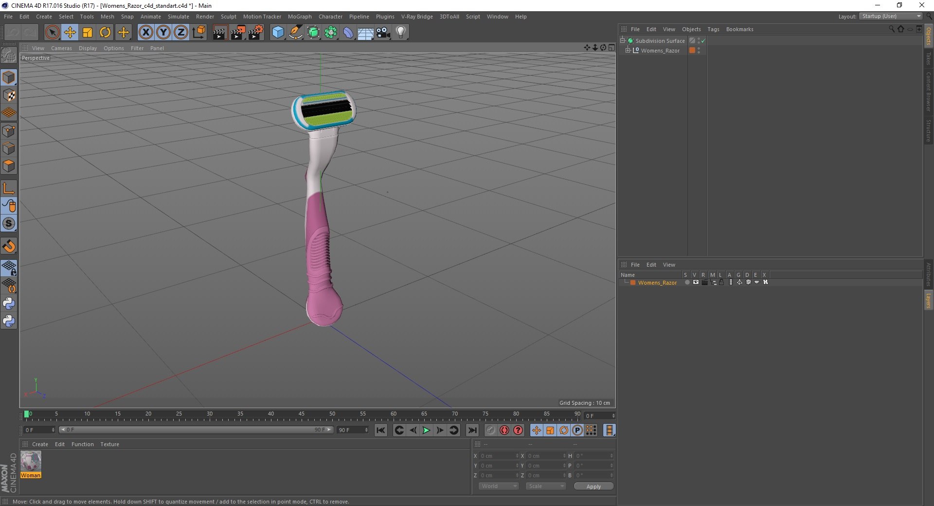 Womens Razor 3D model - TurboSquid 2040402