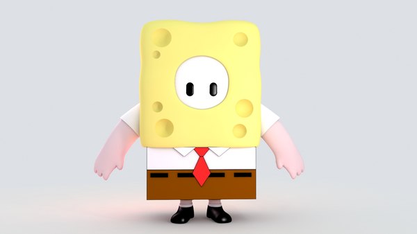 3D model fall guy sponge Bob - TurboSquid 1742363